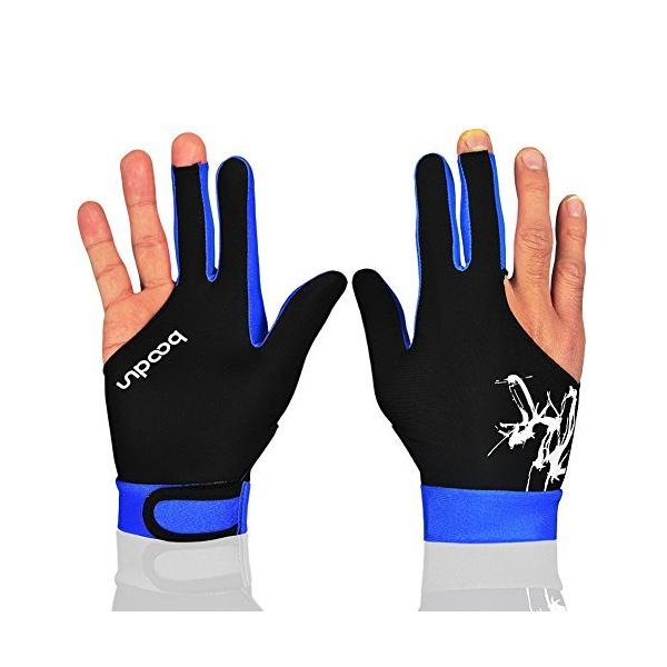 海外輸入品 ビリヤード M050912 Anser M050912 Man Woman Elastic 3 Fingers Show Gloves for Billiard Shooters Carom Pool Snooker Cue S...