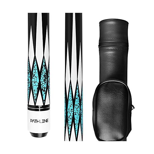 海外輸入品 ビリヤード  Pathline PLN Pool Cue Kit - 58 inch Canadian Maple Billiard Pool Stick and Hard Case (Blue 21oz)海外限定品を迅速輸入！...