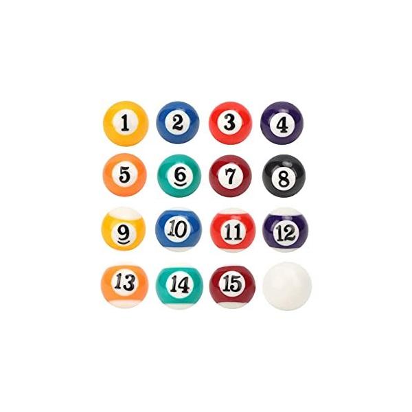 海外輸入品 ビリヤード CUEAh3u2kmens7 CUEA Children Billiard Ball Toy 2.5CM Billiard Ball, 16pcs Set, Multicolor, Plastic, Pool, 2....