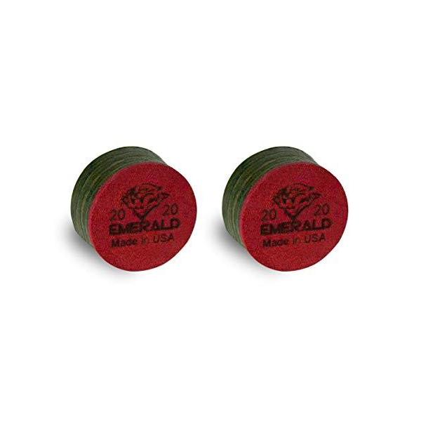 海外輸入品 ビリヤード  TigerProducts Tiger Emerald Laminated Billiard CUE Tips 2 (Two) pcs - 13 or 14 mm (13 mm)海外限定品を迅速輸入！5〜15営業日...