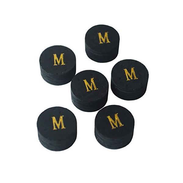 海外輸入品 ビリヤード AJ-M36F-A44S Collapsar 6pcs 14mm Black Multiple Layer Pigskin Pool Cue Tips H M S (M)海外限定品を迅速輸入！5〜15営業日にて発送し...