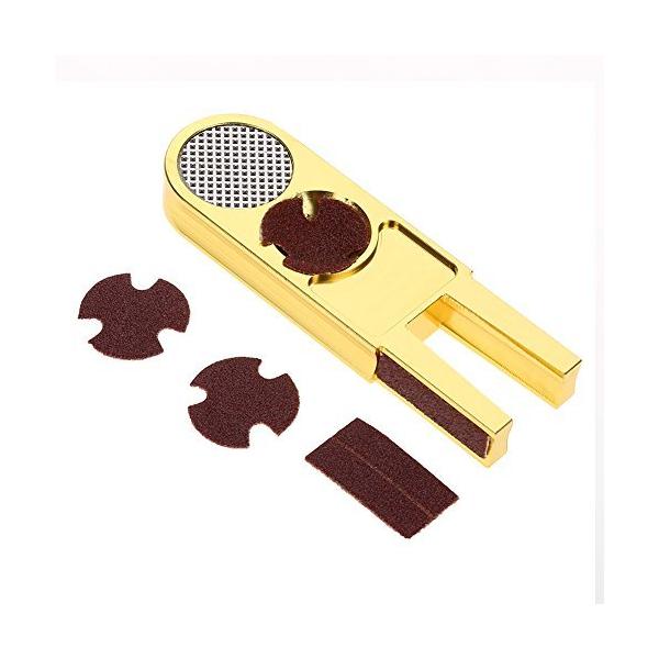 海外輸入品 ビリヤード Tbestypn6 ms8x Layered Pool Cue Tips Shaper,Snooker Pool Billiard Cue Tip Tool,3 in 1 Multifunction U Shaped...