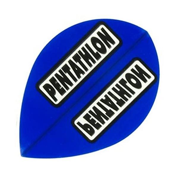 海外輸入品 ダーツ フライト FBA-PENT-PNT2103 US Darts Pentathlon Blue Pear Shape Dart Flights - 3 Sets (9 Flights) - 100 Micro Ex-Tou...