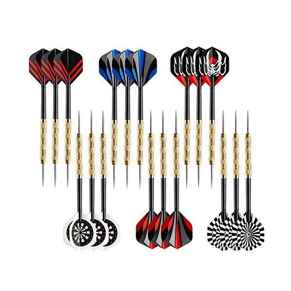 海外輸入品 ダーツ AC8130-18pc Accmor Metal Tip Darts, Steel Tip Darts, Professional Metal Darts, Darts Metal Tip Set, Metal Dart...