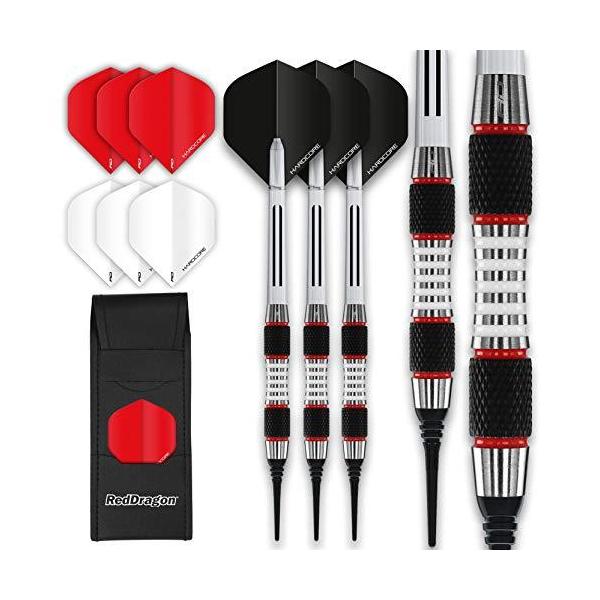 海外輸入品 ダーツ 2203 RED DRAGON Darts - Axis18g - Softip Tungsten Darts Set with Flights and Stems海外限定品を迅速輸入！5〜15営業日にて発送します。商品...