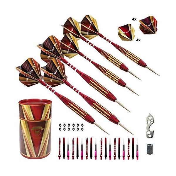 海外輸入品 ダーツ  SHOT TAKER CO. EST. 2017 6pc Steel Tip Darts Set - Professional Darts for Dartboard - Includes Barrels + Plas...