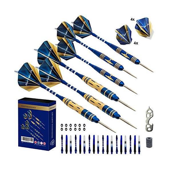 海外輸入品 ダーツ  SHOT TAKER CO. EST. 2017 6pc Steel Tip Darts Set - Professional Darts for Dartboard - Includes Barrels + Plas...