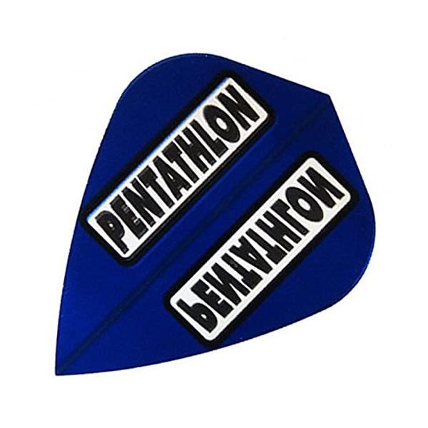 海外輸入品 ダーツ フライト FBA-PENT-PNT2153 US Darts Pentathlon Blue Kite Shape Dart Flights - 3 Sets (9 Flights) - 100 Micro Ex-Tou...