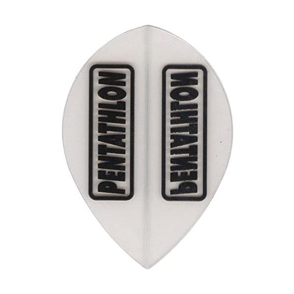 海外輸入品 ダーツ フライト FBA-PENT-PNT2104 US Darts Pentathlon Clear Pear Shape Dart Flights - 3 Sets (9 Flights) - 100 Micro Ex-To...
