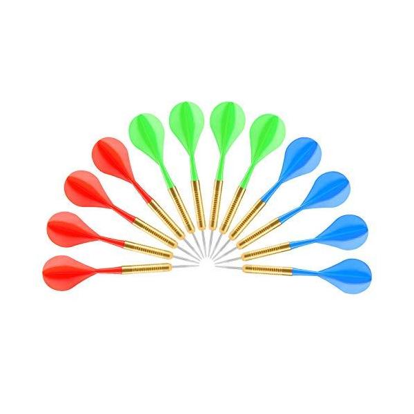 海外輸入品 ダーツ AC8313-12pc-RGB Accmor 12 Pack Steel Tip Darts, 16 Grams Metal Tip Dart Set, Darts Metal Tip Set, Metal Darts ...