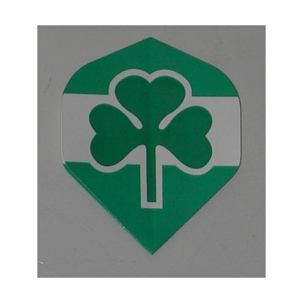 海外輸入品 ダーツ フライト FBA-POLY-IRISH-M173 US Darts - 5 Sets (15 Flights) Irish Ireland, Shamrock Standard Dart Flights (White B...