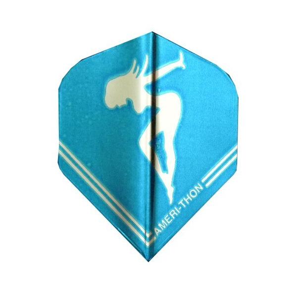 海外輸入品 ダーツ フライト 窶拶merithon FivePacks 5 Sets #34355 AmeriThon Blue/Silver Chrome Girl Dart Flights海外限定品を迅速輸入！5〜15営業日にて発送しま...