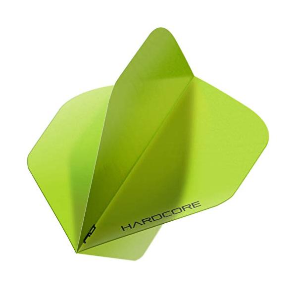 海外輸入品 ダーツ フライト  RED DRAGON Hardcore Fluoro Green Extra Thick Standard Dart Flights - 5 Sets Per Pack (15 Dart Flights in...