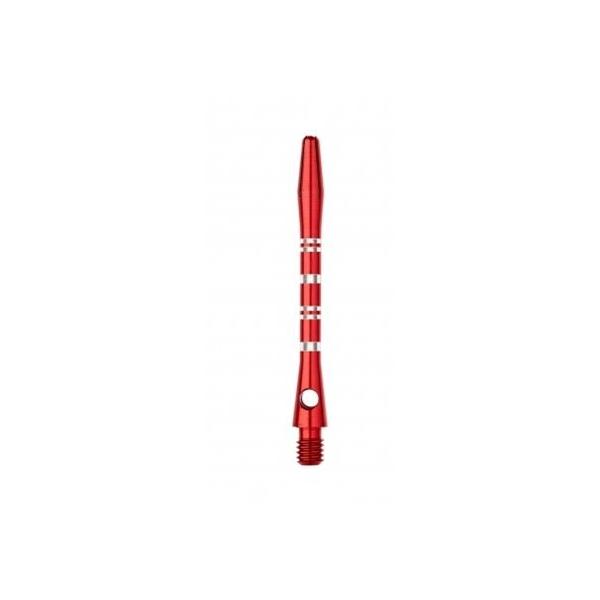 海外輸入品 ダーツ シャフト FBA-ALUM-red-AR1-MEDIUM-15 US Darts - red Striped Aluminum Dart Shafts - 3 Sets (9 shafts), 2BA Medium (2...