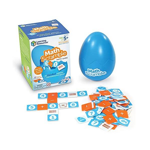 知育玩具 パズル ブロック ラーニングリソース LER9131 Learning Resources Math Scramble Game - 87 pieces, Ages 5+, Math Manipulatives for Kids,...