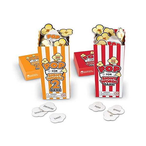 知育玩具 パズル ブロック ラーニングリソース LER8629 Learning Resources Pop for Sight Words Bundle,Language Building Skill Games, Homeschool ...