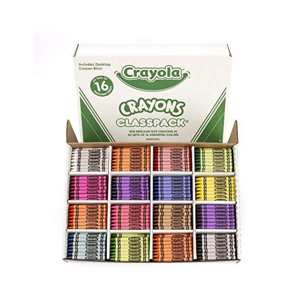 クレヨラ アメリカ 海外輸入 知育玩具 528016 Crayola Bulk Crayon Classpack - 800ct (16 Colors), Bulk Teacher Supplies &amp; Classroom Esse...