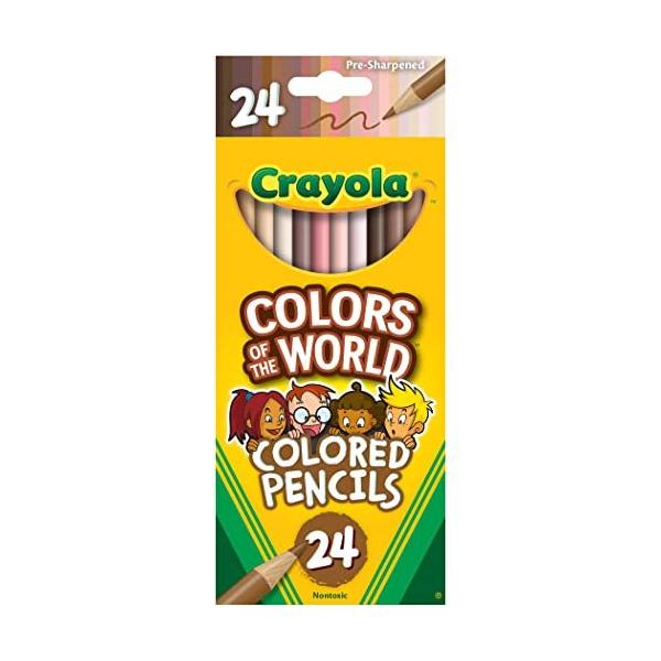 クレヨラ アメリカ 海外輸入 知育玩具 684607 Crayola Colors of the World Colored Pencil Set (24ct), Skin Tone Colored Pencils for Kids, Co...