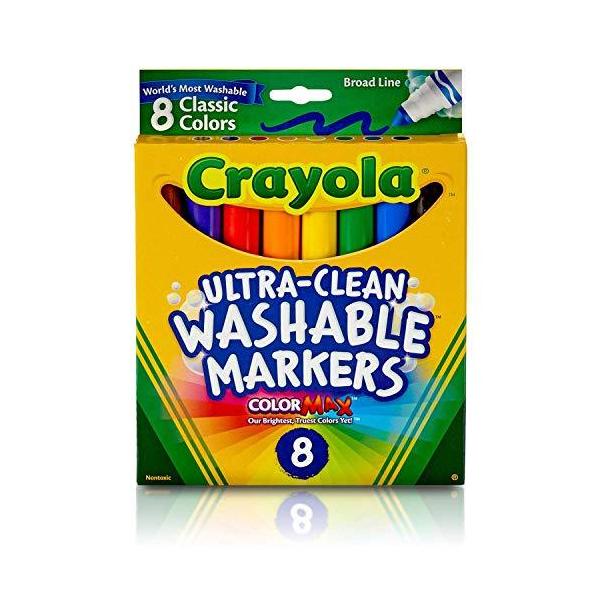 クレヨラ アメリカ 海外輸入 知育玩具 033170435877 8 ct. Crayola Broad Line Washable Markers海外限定品を迅速輸入！5〜15営業日にて発送します。商品名（自動翻訳）：クレヨラ・ブロードラ...