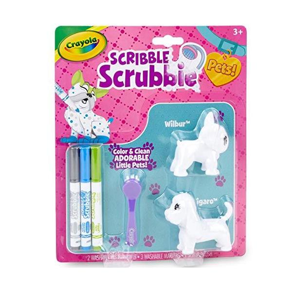 クレヨラ アメリカ 海外輸入 知育玩具 74-7252 Crayola Scribble Scrubbie Pets, French Bulldog &amp; Basset Hound, Kids Toys, Gift for Girls...