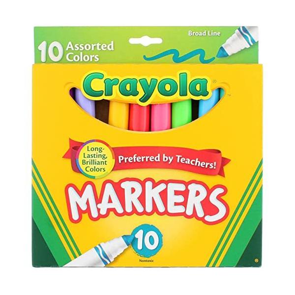 クレヨラ アメリカ 海外輸入 知育玩具 071662077259-3a Crayola Bulk Buy Broad Line Markers 10 Pack Assorted Colors 58-7725 (3-Pack)海外限定品を迅速...