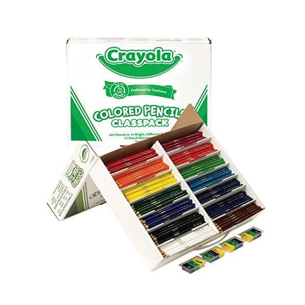 クレヨラ アメリカ 海外輸入 知育玩具 688462 Crayola Colored Pencil Classpack (462ct), Bulk Colored Pencils, 14 Assorted Colors, School Su...