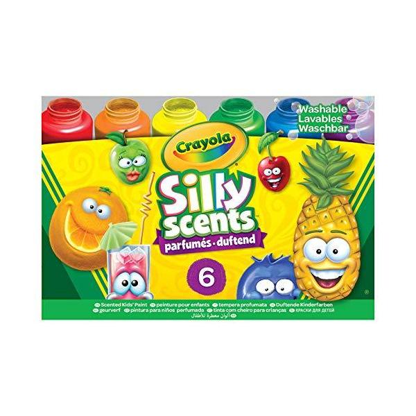 クレヨラ アメリカ 海外輸入 知育玩具 54-2392-E-000 Crayola Silly Scents, Washable Kids Paint, Scented Paint, 6Count海外限定品を迅速輸入！5〜15営業日にて発送...