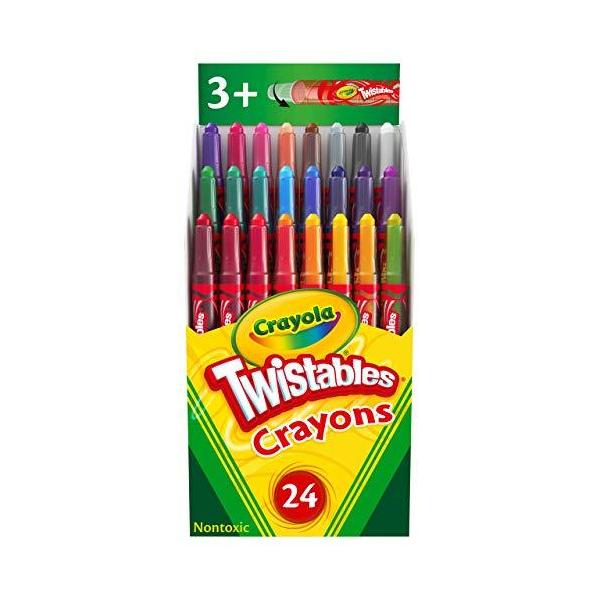 クレヨラ アメリカ 海外輸入 知育玩具 52 9724 Crayola Twistables Crayons Coloring Set, Mini, Kids Indoor Activities at Home, 24 Count, Ass...