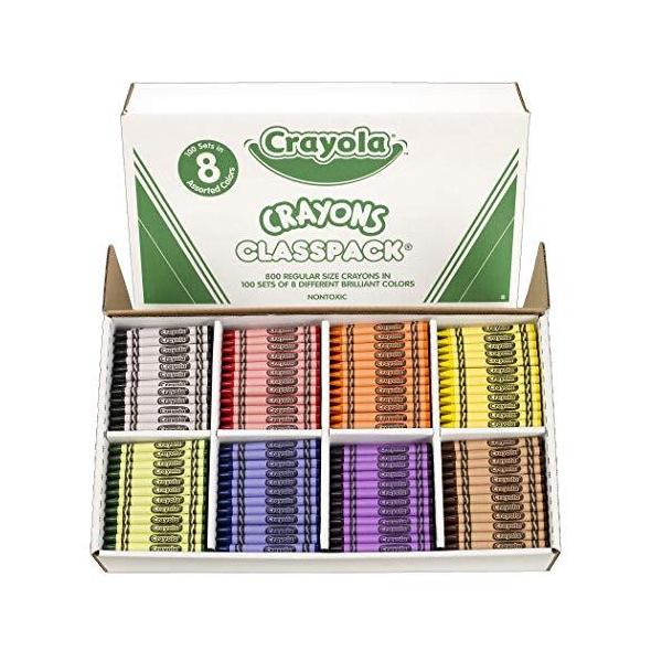 クレヨラ アメリカ 海外輸入 知育玩具 528008 Crayola Crayon Classpack (800ct), Bulk Crayons for Kids, Bulk School Supplies, Large Crayon B...
