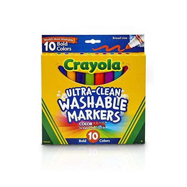 クレヨラ アメリカ 海外輸入 知育玩具 58-7853 Crayola Ultra Clean Broad Line Markers, Bold Washable Markers, 10 Count海外限定品を迅速輸入！5〜15営業日にて発...