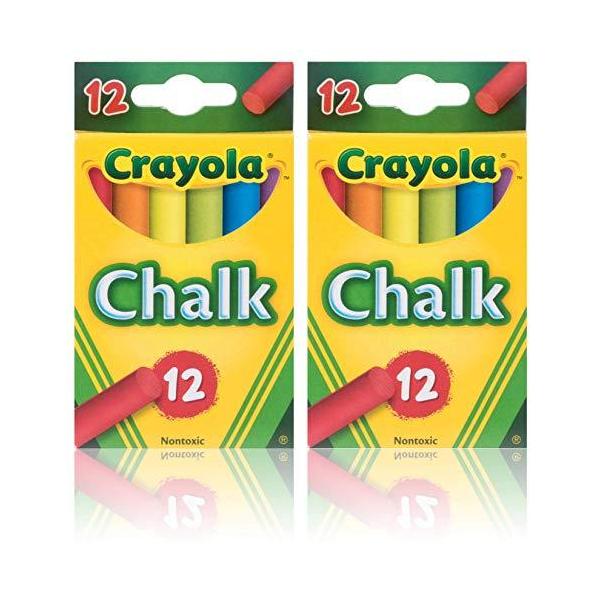 クレヨラ アメリカ 海外輸入 知育玩具 Crayola Colored Chalk Sticks 12 Count - Crayola Colored Chalk Sticks 12 Count - 2 Packs海外限定品を迅速輸入！5〜...