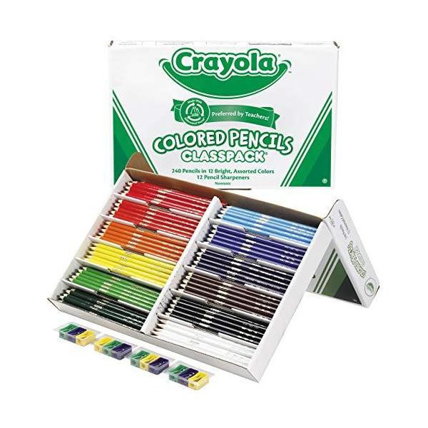 クレヨラ アメリカ 海外輸入 知育玩具 68 8024 Crayola Colored Pencils Classpack (240 Ct), Bulk Classroom Supplies, Colored Pencils for Sch...