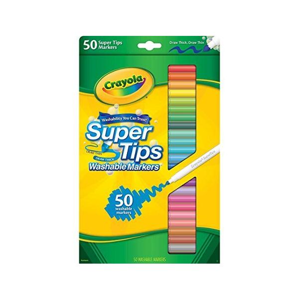 クレヨラ アメリカ 海外輸入 知育玩具 58-5050 Crayola Super Tips Washable Markers-50/Pkg - Styles May Vary海外限定品を迅速輸入！5〜15営業日にて発送します。型番：58-...