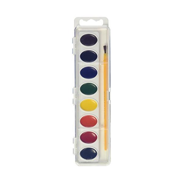 クレヨラ アメリカ 海外輸入 知育玩具 53-1508 Crayola Artista 16 Semi-Moist Oval Pans Watercolor Set with Brush海外限定品を迅速輸入！5〜15営業日にて発送します。型...