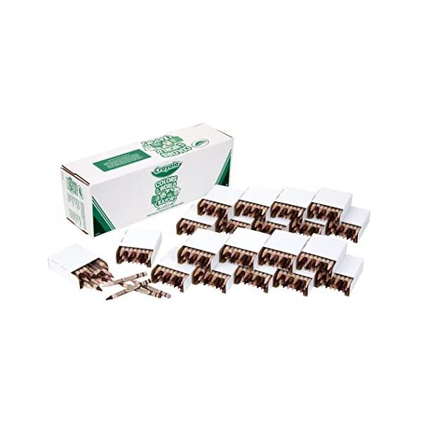 クレヨラ アメリカ 海外輸入 知育玩具 523456 Crayola Colors of The World Bulk Crayon Classpack (480ct), 24 Skin Tone Crayon Colors, Classr...