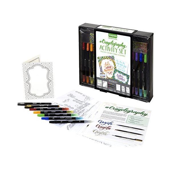 クレヨラ アメリカ 海外輸入 知育玩具 04 0346 Crayola Signature Crayoligraphy Hand Lettering Art Set, Gift for Teens, Mothers Day Gifts, A...