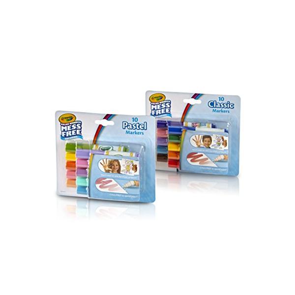 クレヨラ アメリカ 海外輸入 知育玩具 24703 Crayola Color Wonder Markers, Mess Free Coloring, Classic &amp; Pastel Colors (20 Count) (2 Pa...