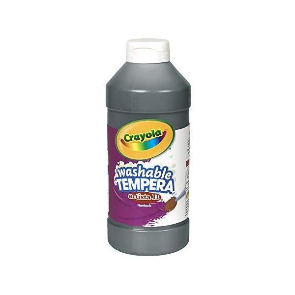 クレヨラ アメリカ 海外輸入 知育玩具 54-3115-051 Crayola Artista II Washable Tempera Paint in Black, Painting Supplies, 16oz海外限定品を迅速輸入！5〜...