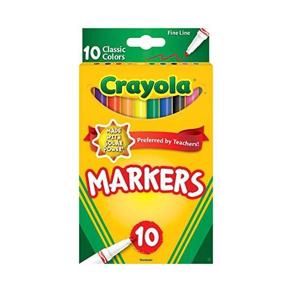 クレヨラ アメリカ 海外輸入 知育玩具 58-7726 CRAYOLA MARKERS FINE LINE 10 COUNT海外限定品を迅速輸入！5〜15営業日にて発送します。商品名（自動翻訳）：クレヨラ マーカー 細字 10本入り型番：5...