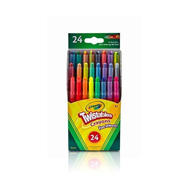 クレヨラ アメリカ 海外輸入 知育玩具 529824 Crayola Twistables Crayons for Kids (24ct) No Sharpen Toddler Coloring Supplies, Less Mess, S...