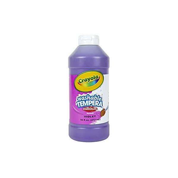 クレヨラ アメリカ 海外輸入 知育玩具 54-3115-040 Crayola Artista II Washable Tempera Paint 16oz Purple/Violet海外限定品を迅速輸入！5〜15営業日にて発送します。型番...