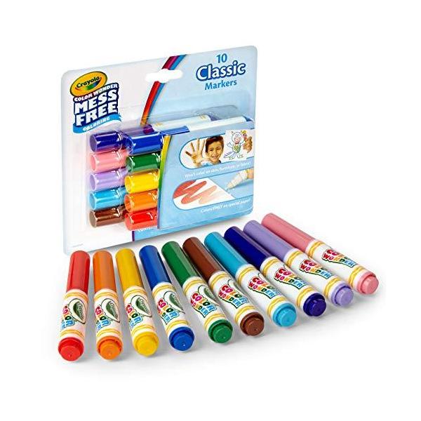クレヨラ アメリカ 海外輸入 知育玩具 75-2471 Crayola Color Wonder Markers, Mess Free Coloring, 10 Count, Gift for Kids, Age 3, 4, 5, 6海外限...
