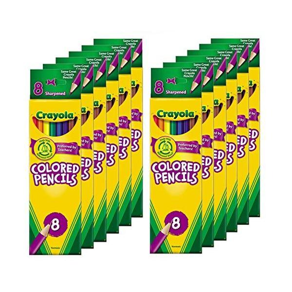 クレヨラ アメリカ 海外輸入 知育玩具  Crayola 8 Nontoxic Colored Pencils 8 pk (Pack of 12)海外限定品を迅速輸入！5〜15営業日にて発送します。型番：海外サイズ：1 Count (Pac...
