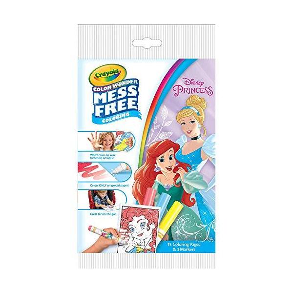 クレヨラ アメリカ 海外輸入 知育玩具 Disney Princess Crayola Color Wonder Disney Princess Coloring Pages, Mess-Free Coloring, for Kids, A...