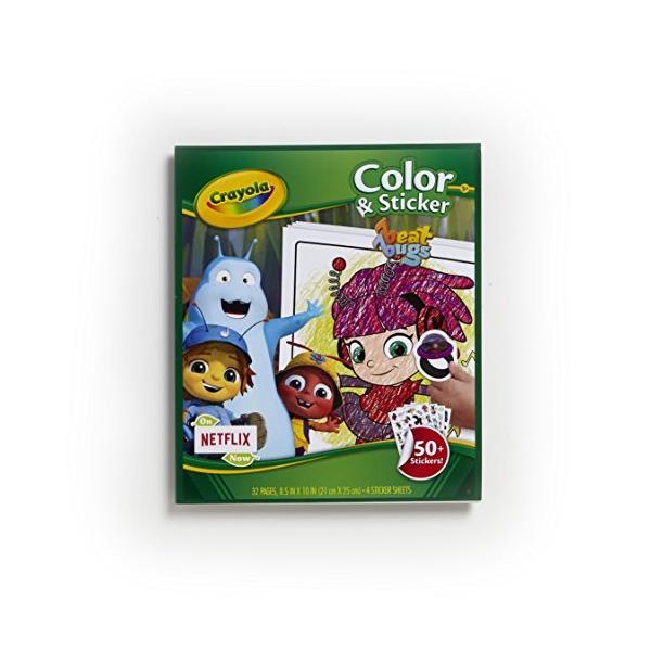 クレヨラ アメリカ 海外輸入 知育玩具 04-0340 Crayola Beat Bugs Color &amp; Sticker Book, Gift for Kids, Age 3, 4, 5, 6海外限定品を迅速輸入！5〜15営業日に...