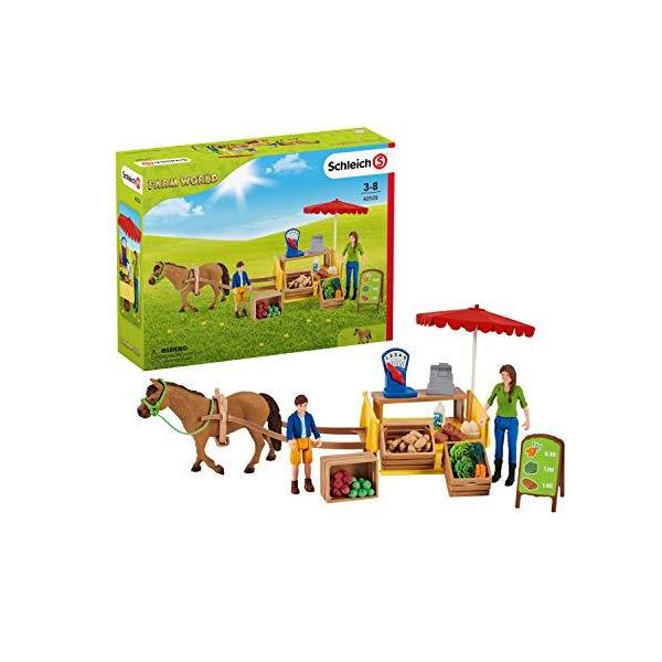 海外輸入 知育玩具 シュライヒホースクラブ 42528 Schleich Farm World, 21-Piece Playset, Farm Toys for Girls and Boys Ages 3-8, Sunny Day Mobi...