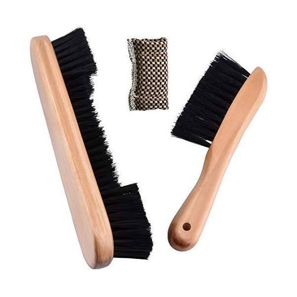 海外輸入品 ビリヤード 11307 Billiards Pool Table and Rail Brush Set with Cue Cleaning Cloth Club Wipe Dry Cloth (Original Wood Col...