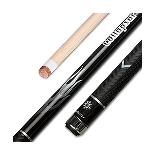 海外輸入品 ビリヤード GM-VXIB-XWIW Collapsar R Series 58Inch 2-Pieces Maple Billiard Pool Cue Stick PU Grip (Black, 19.5OZ)海外限定品を迅...
