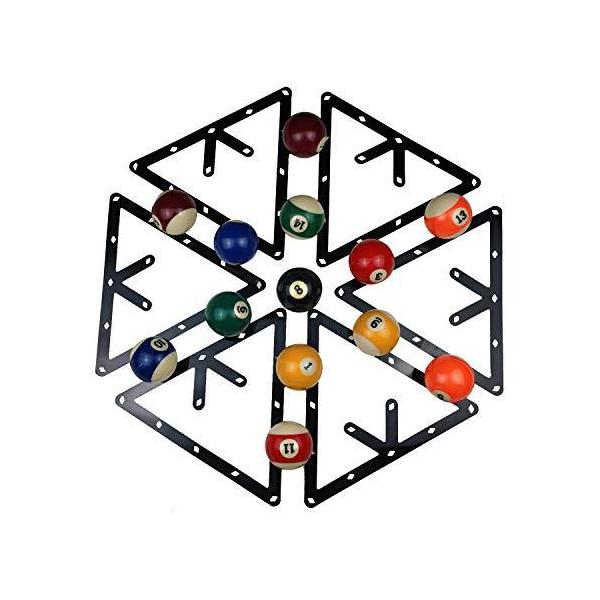 海外輸入品 ビリヤード  BALIKEN Triangle 8 Ball and 9 Ball Rack for Pool Table, Suited for 2-1/4" Pool Balls, Billiard Racks Pool T...