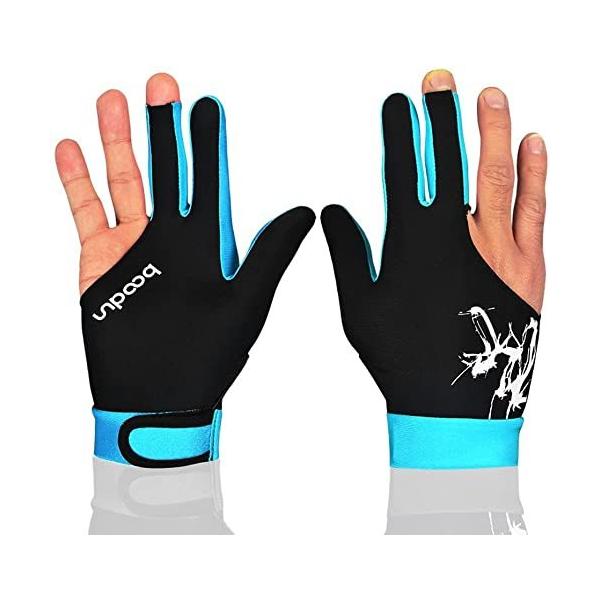 海外輸入品 ビリヤード M050912 Mumian Man Woman Elastic 3 Fingers Show Gloves for Billiard Shooters Carom Pool Snooker Cue Sport - ...